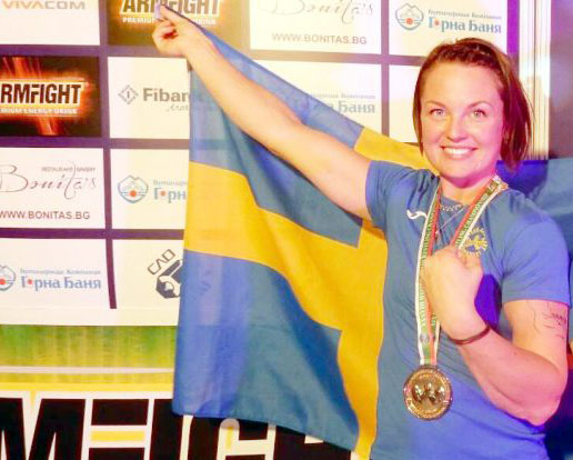 Fia Reisek tog ytterligare ett EM-guld i armbrytning - Svenska Budo ...